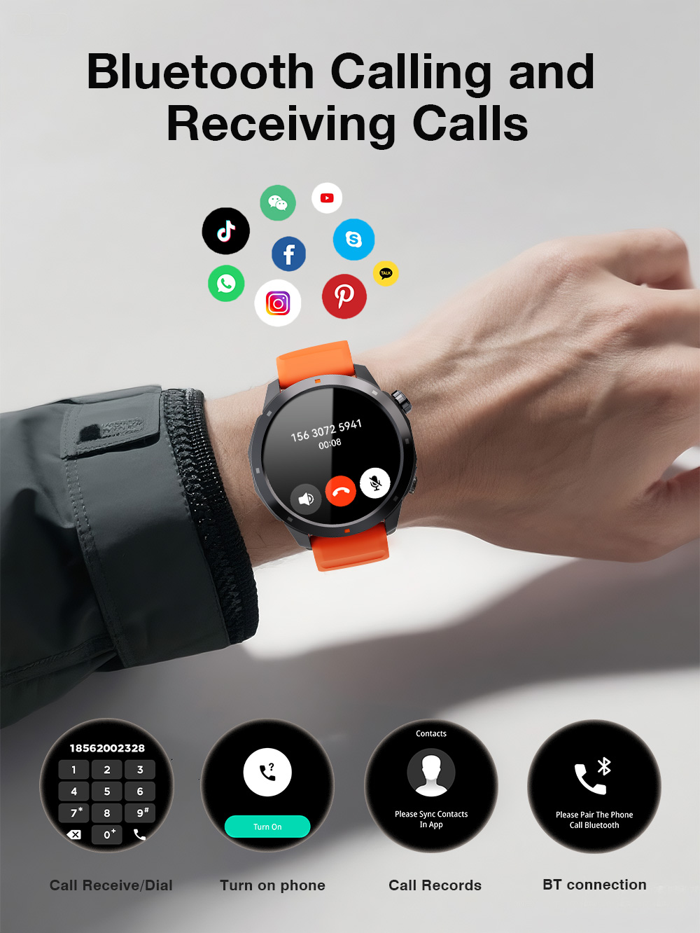 Aolon Navi R3 Ultra GPS Smart Watch 42mm Amoled Display Connect ...