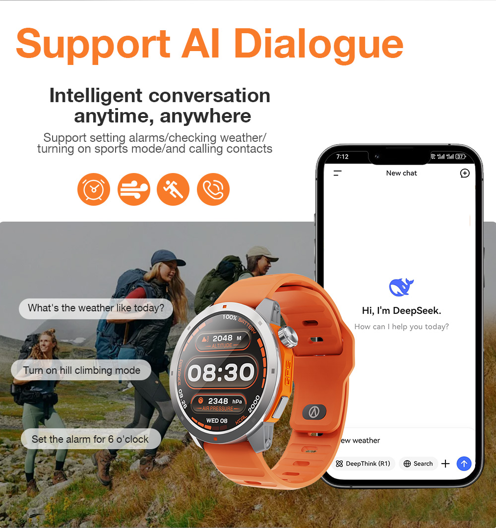 Aolon Navi R3 Ultra GPS Smart Watch 47mm Amoled Display Connect ...