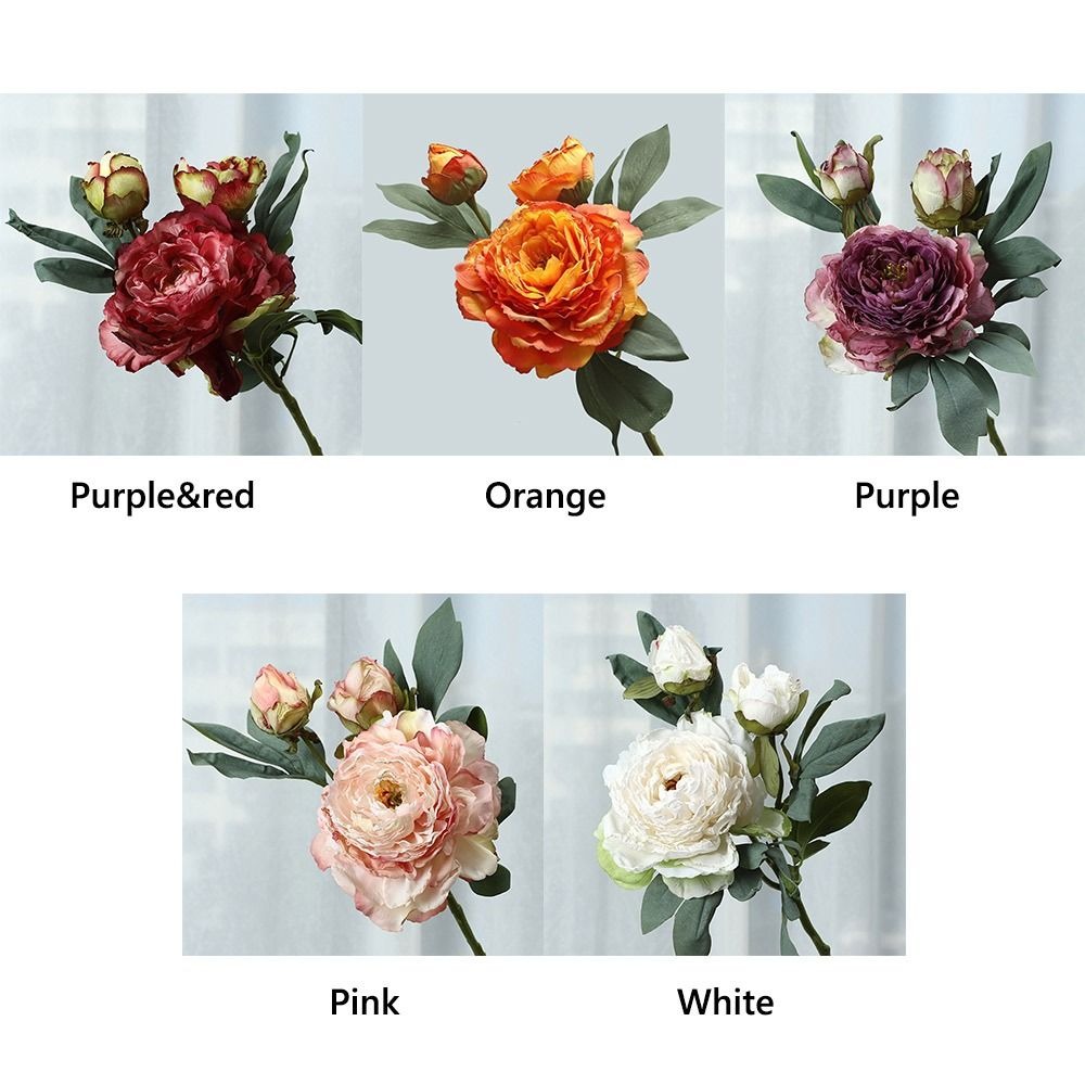 48cm/pcs Large Classical European Peony Artificial Flowers Hoilding ...