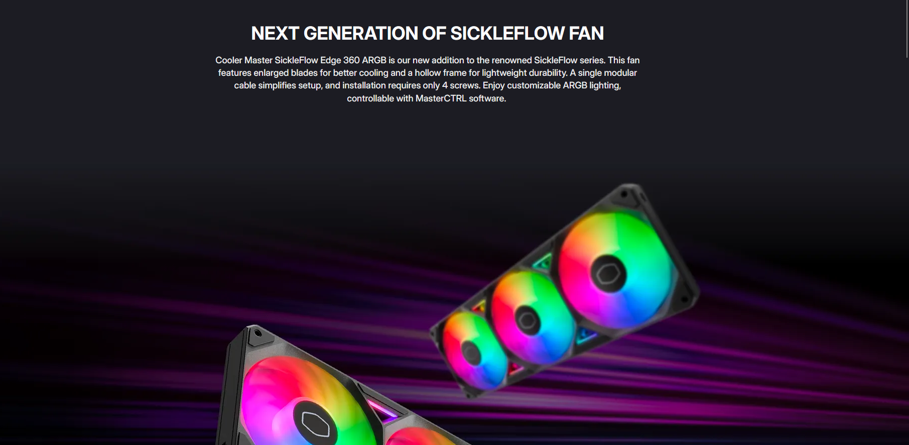 COOLER MASTER SickleFlow Edge 360 ARGB | Shopee Malaysia