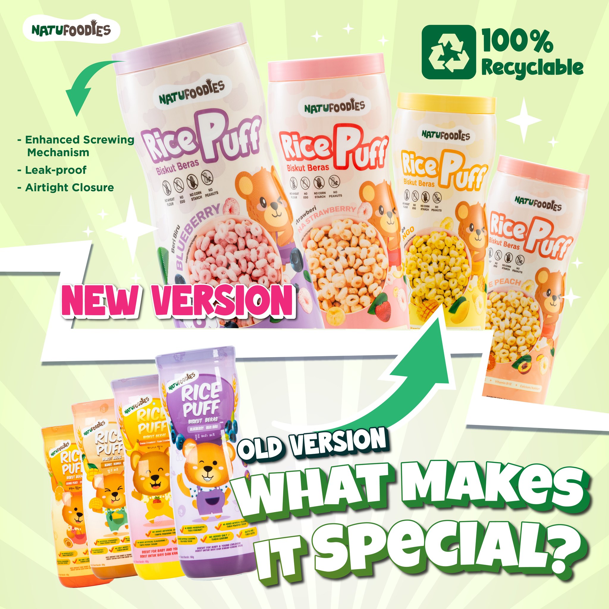Natufoodies Organic Rice Baby Puff | Baby Stick | Baby Melt Cracker ...