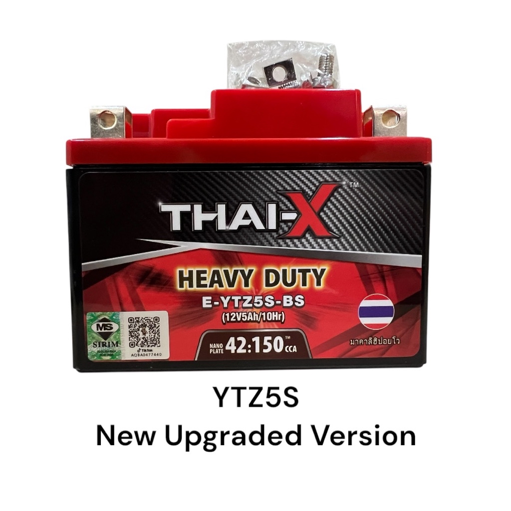 Bateri Motor THAI-X Y16 Y15 LC 125Z RXZ Wave EX5 Vario RSX YTZ5S YB5L ...