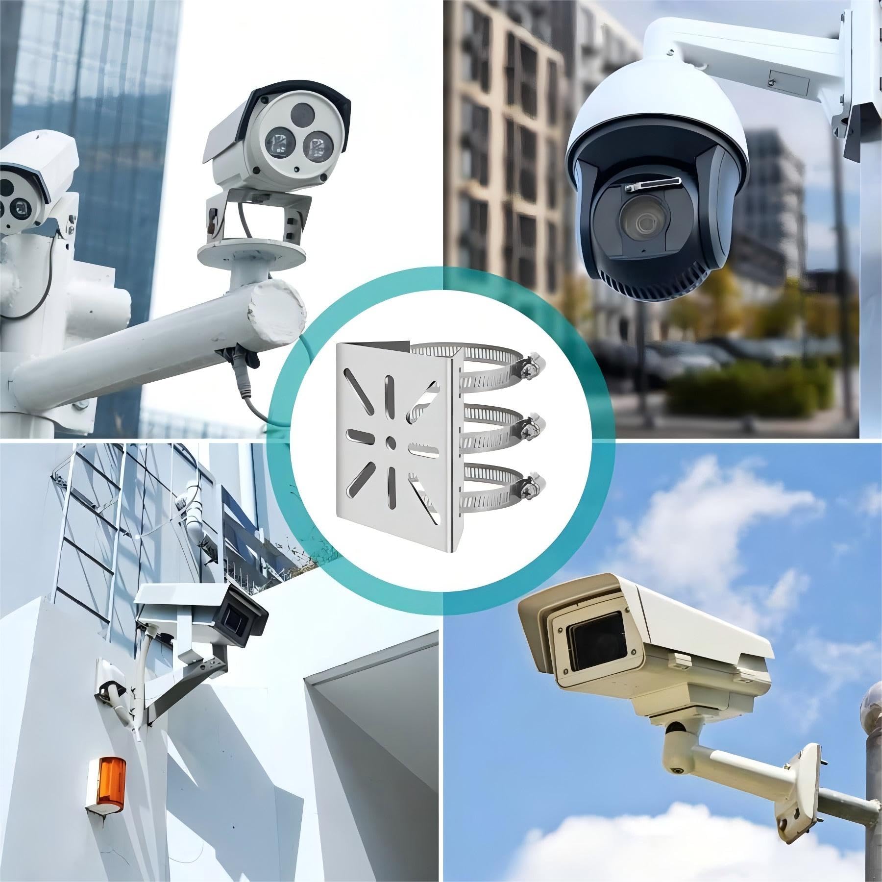 Iron Hoop Bracket for Outside CCTV Camera Bracket - Pemegang Logam ...