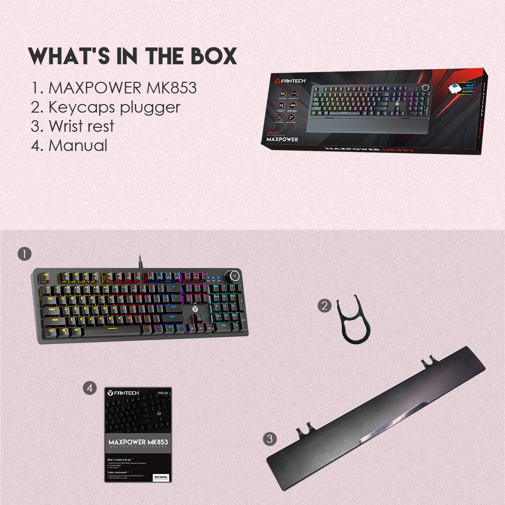 FANTECH Maxpower Gaming Keyboard MK853 | Shopee Malaysia
