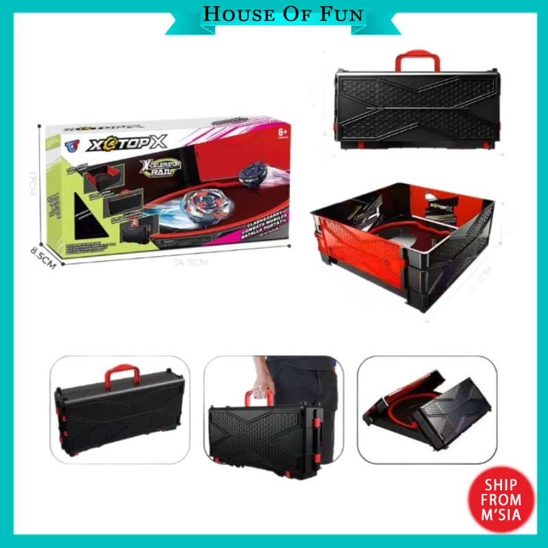 Arena Bey Super X Stadium X-11 Foldable Field Beyblade Gyro Combot Box ...