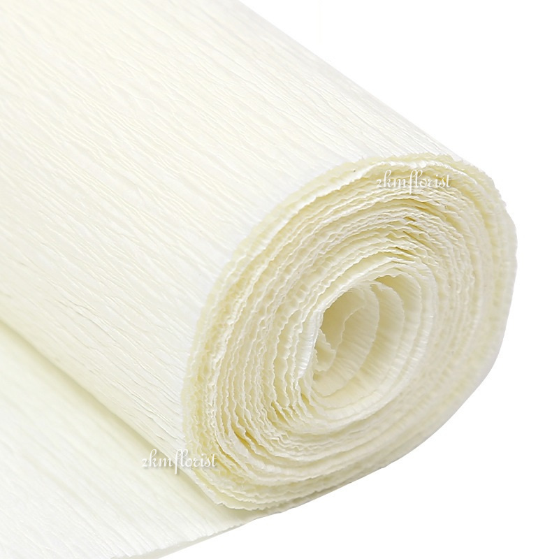 (250x50cm) CREPE PAPER Roll Flower Wrapping 皱纹纸 Bouquet Gift Florist ...