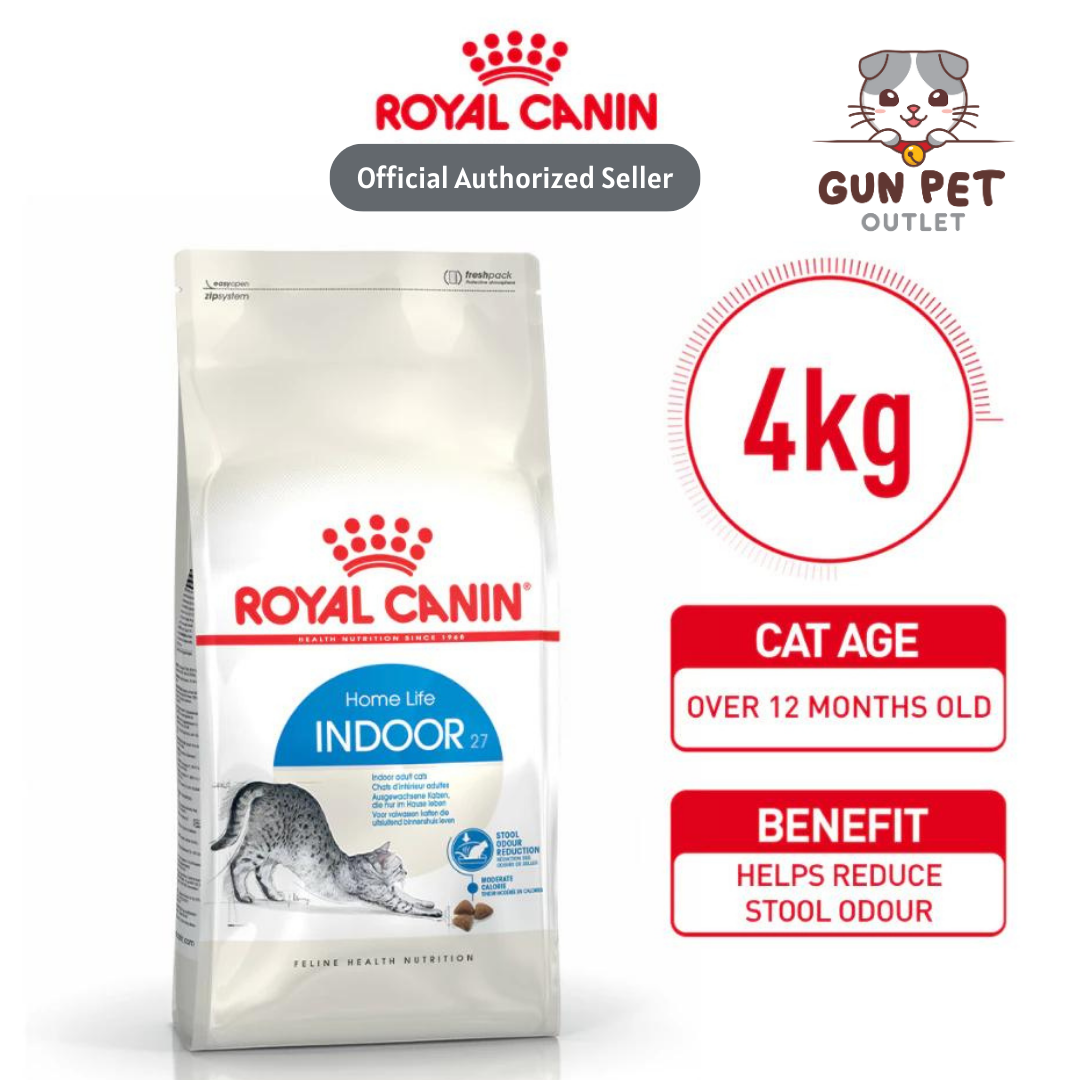 ROYAL CANIN 4kg Indoor 27 Cat Food 4KG Makanan Kucing Royal Canin RC ...