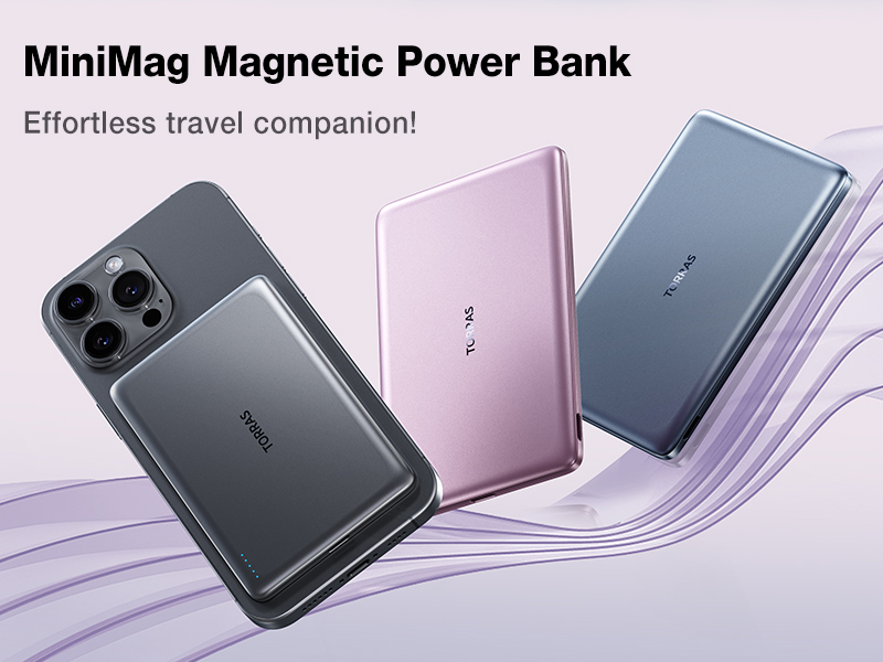 TORRAS MiniMag Ultimate Slim Power Bank 5000mAh Fast Charging Durable ...