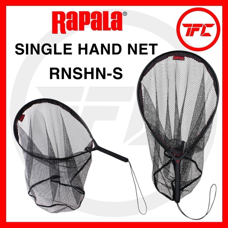 RAPALA Scoop-R & Single Hand Silicon Net Rubber Landing Tools Net RSRSN ...