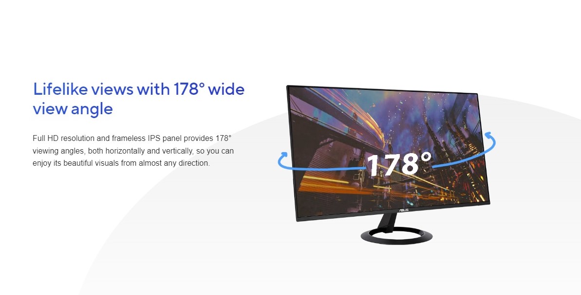 Asus 23.8" VZ24EHF / 27" VZ27EHF Eye Care 100Hz 1ms Ultra Slim FHD IPS ...