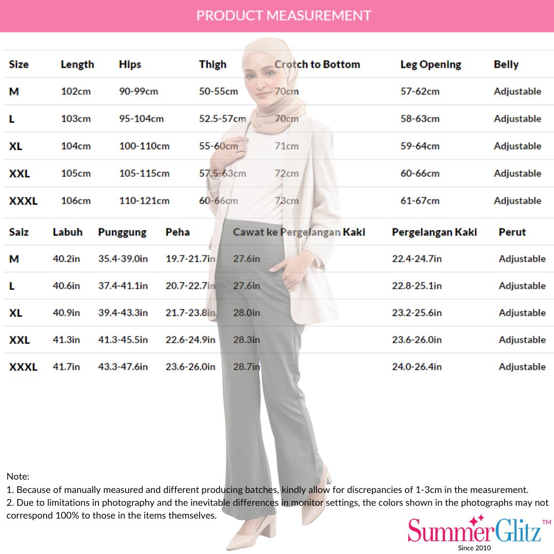 SUMMERGLITZ Maternity Pants Ironless Stretchable Comfy Bell Bottom ...