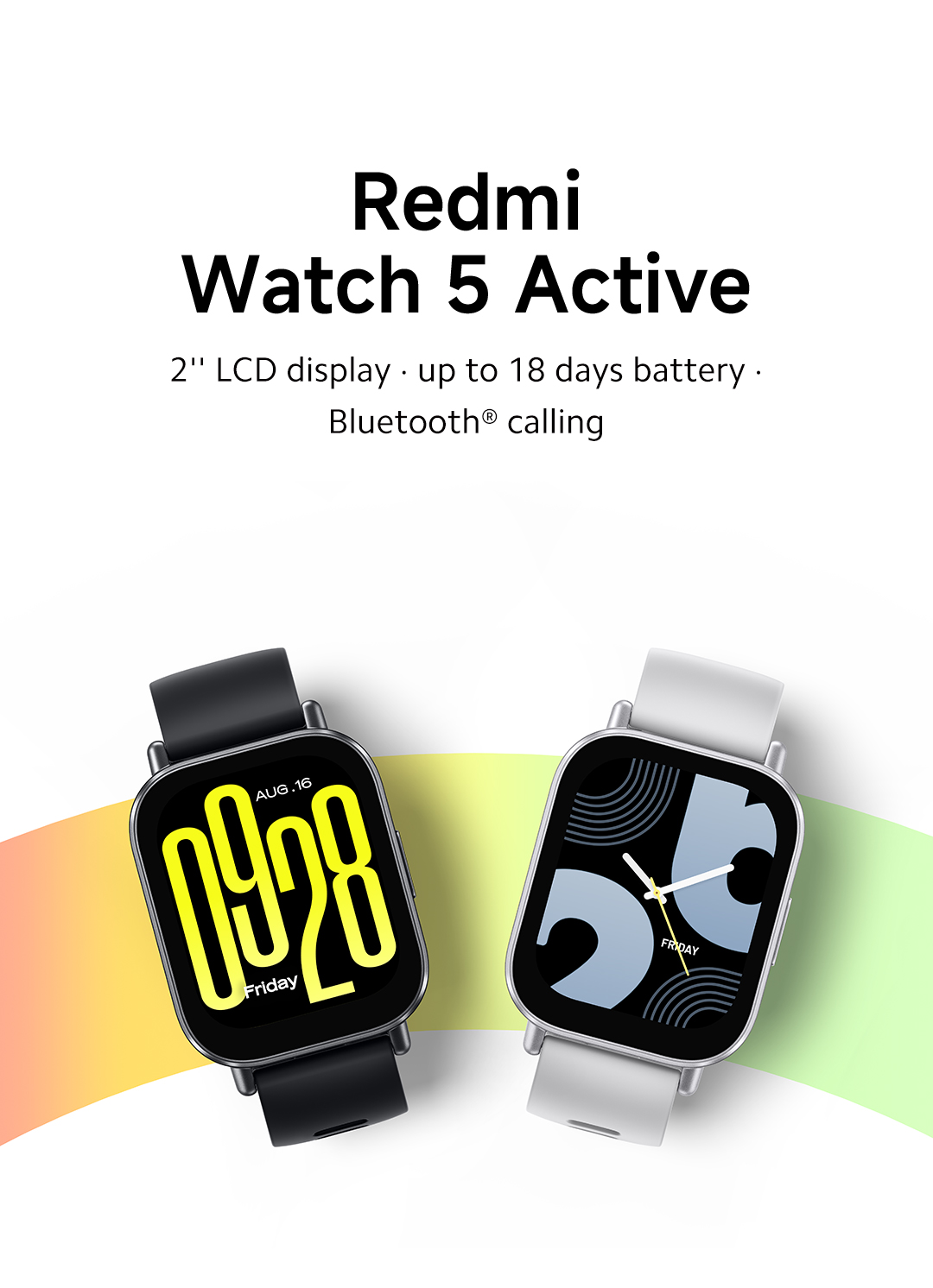 Redmi Watch 5 Active | Ultra-Large LCD Display | Bluetooth Phone Call ...