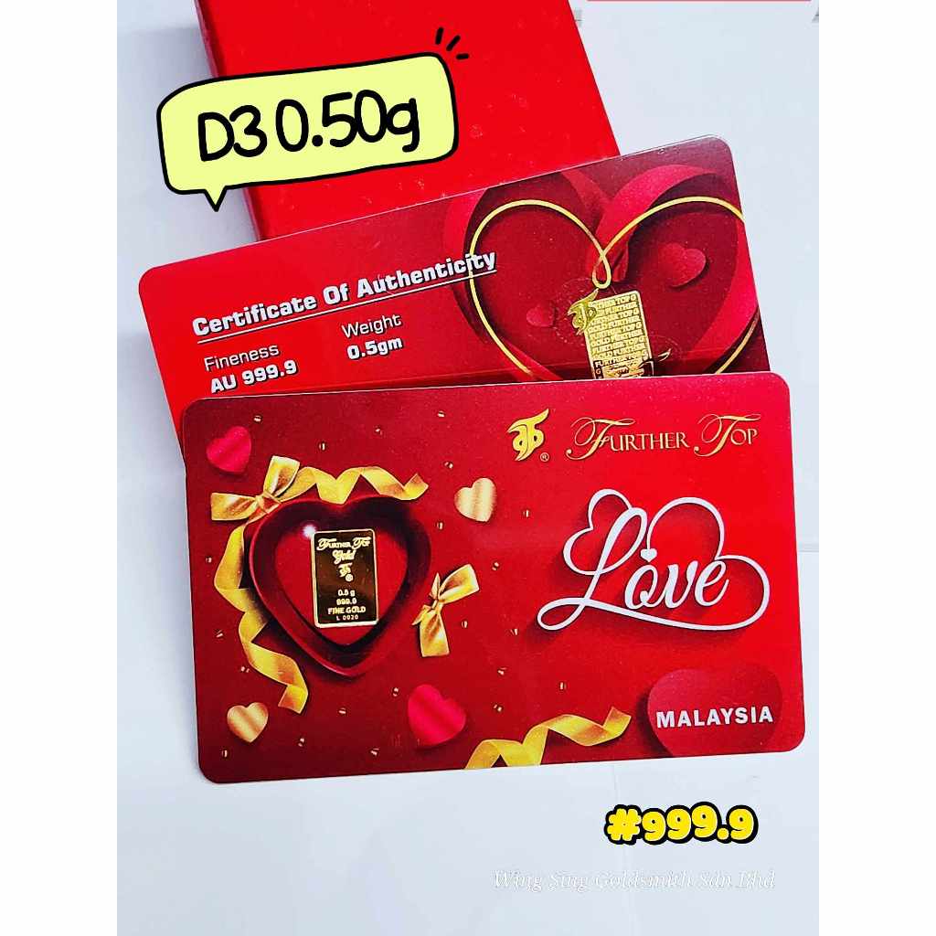 Wing Sing Loket Emas 999.9 0.5g 999.9 Gold Bar | Shopee Malaysia