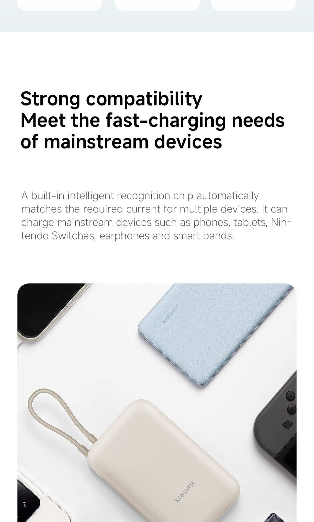 Xiaomi Power Bank 10000mAh (Integrated Cable) 22.5W/two way Type-C fast ...