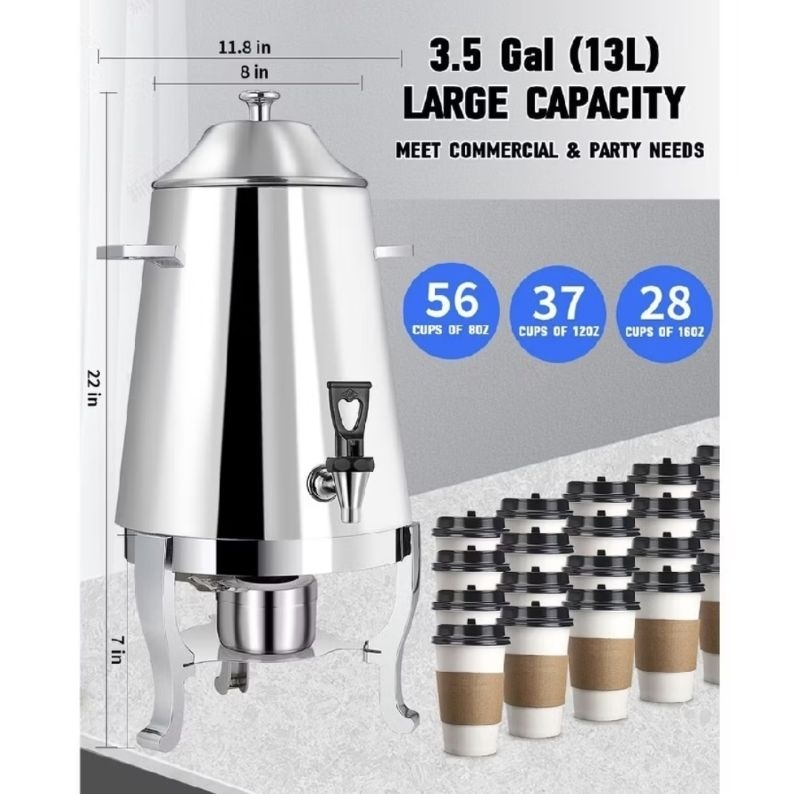 Coffee Urn 13 Litre Air Teh Stainless Steel Buffet Catering Hot ...