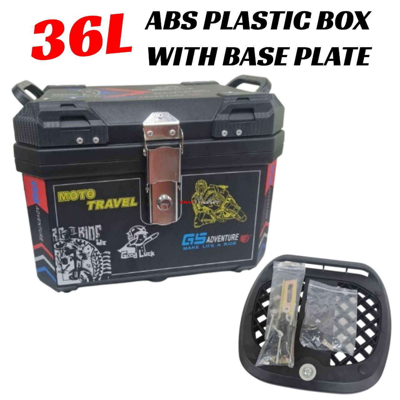 GS 36L (ADV) BOX +RAPIDO MONORACK VRACK Motorcycle HONDA RSX RS150 EX5 ...