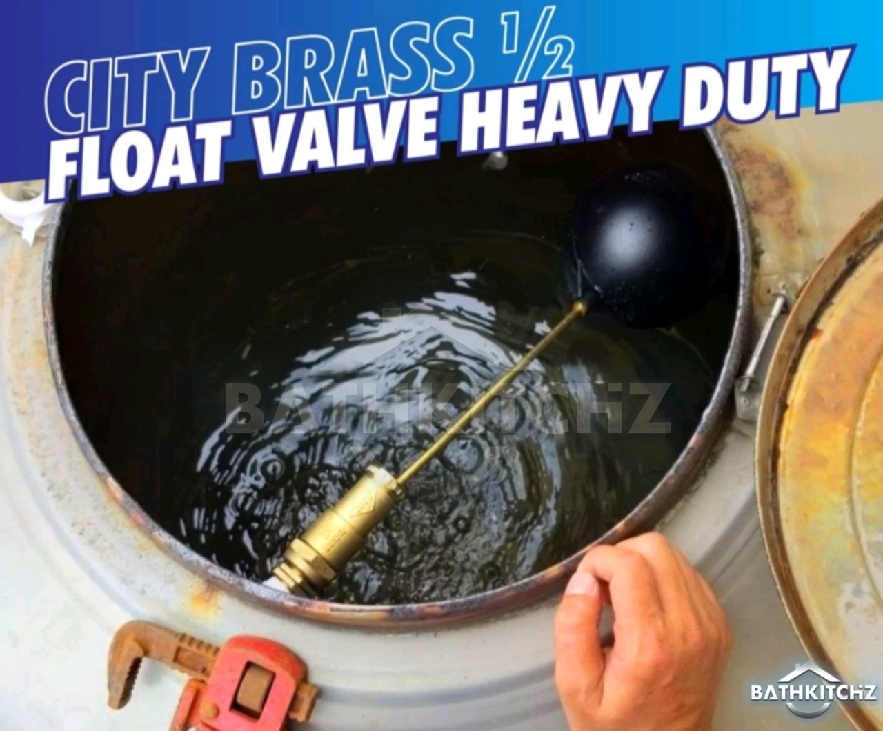 CITY Brass Float Valve Water Tank Heavy Duty Copper Ball Valve Tembaga ...