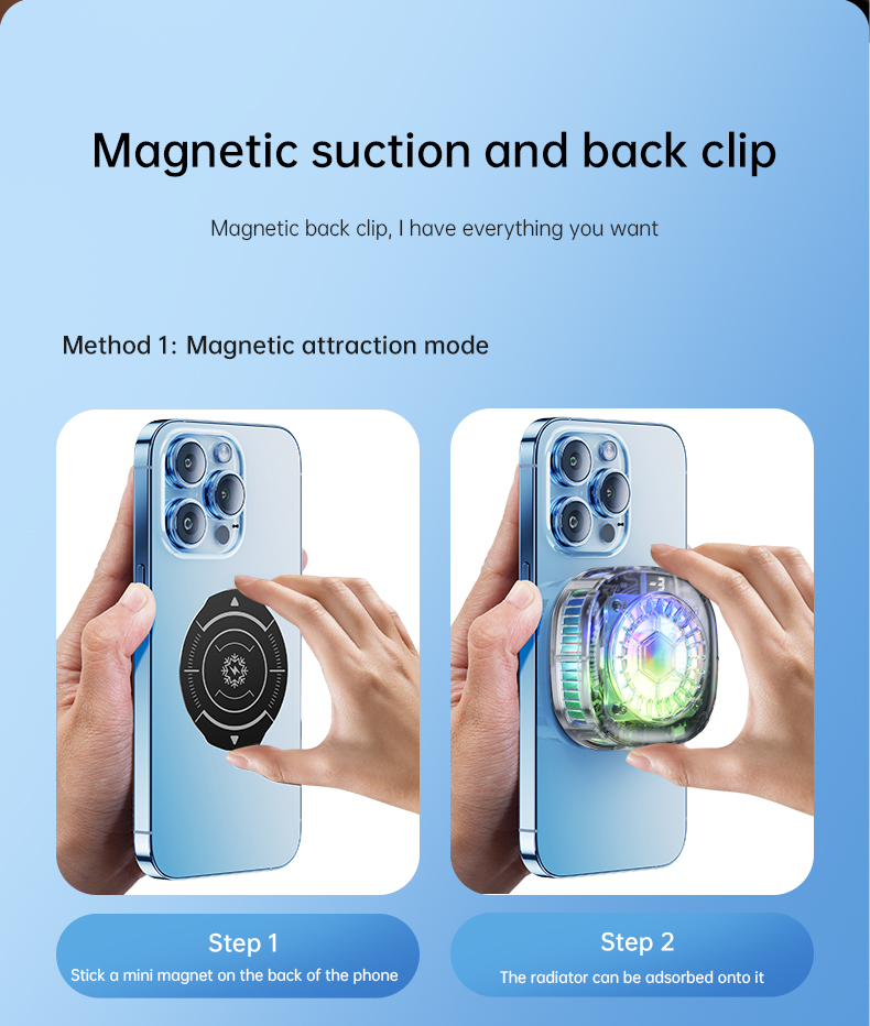 X120A X122A Pro X108 Mini S2 Gaming Phone Cooler New RGB Radiator for Mobile Phone Tablet Fan ...