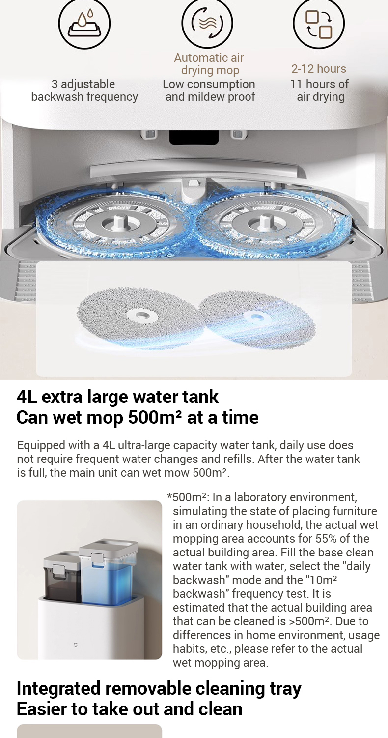 2024 Latest Xiaomi Mijia Robot Vacuum Cleaner H40 Automatic Hair ...