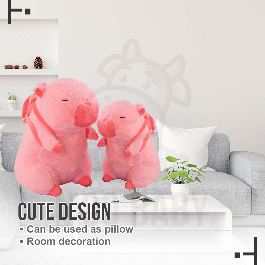 ⭐Moo Baby Patung Capybara Besar Capybara Bag Plush Toy Cabybara ...