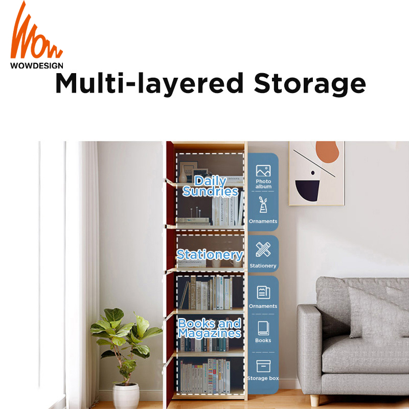 Storage Cabinet With Doors 6 Tier Bertutup Storage Cabinet Black Rak ...