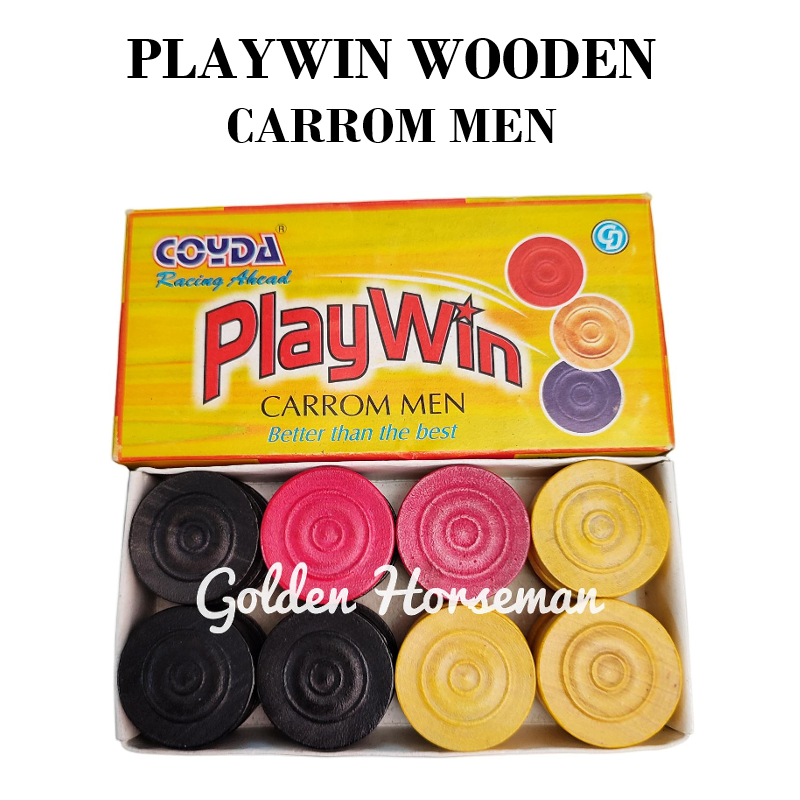 🔥🆂🅰🅻🅴🔥 PLAYWIN Wooden Carrom Men Buah Karom Set Murah Kayu | Shopee ...