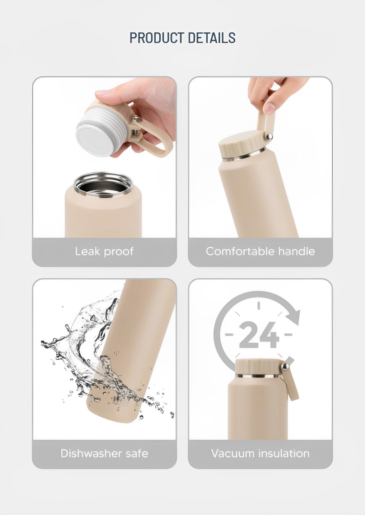 TYESO Vacuum Insulated Tumbler Bottle With Handle (500ml/710ml) TS-8755C/8756C | Shopee Malaysia