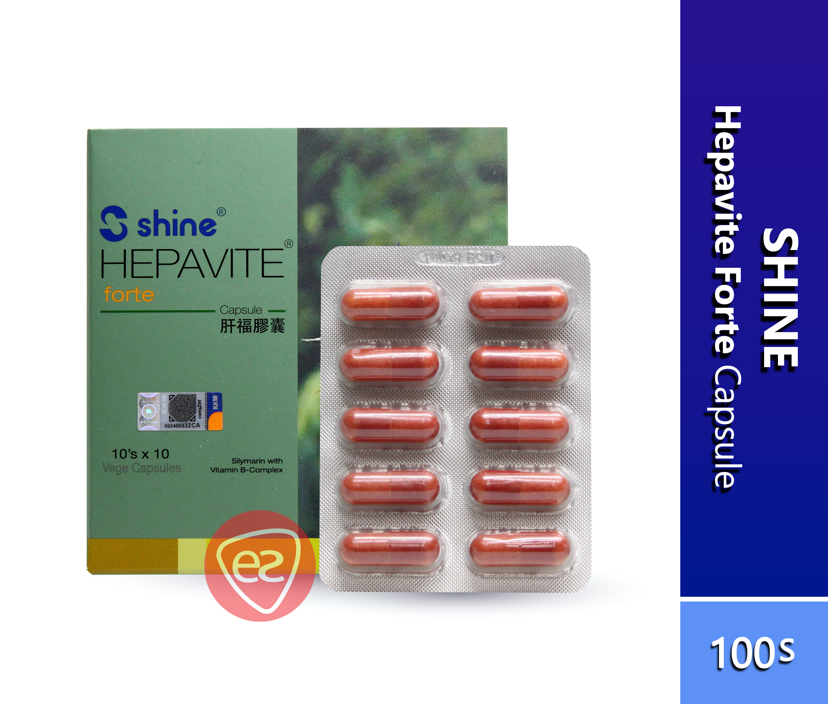 Shine Hepavite Forte Vegetable Capsule 肝福胶囊 100s (Silymarin With ...
