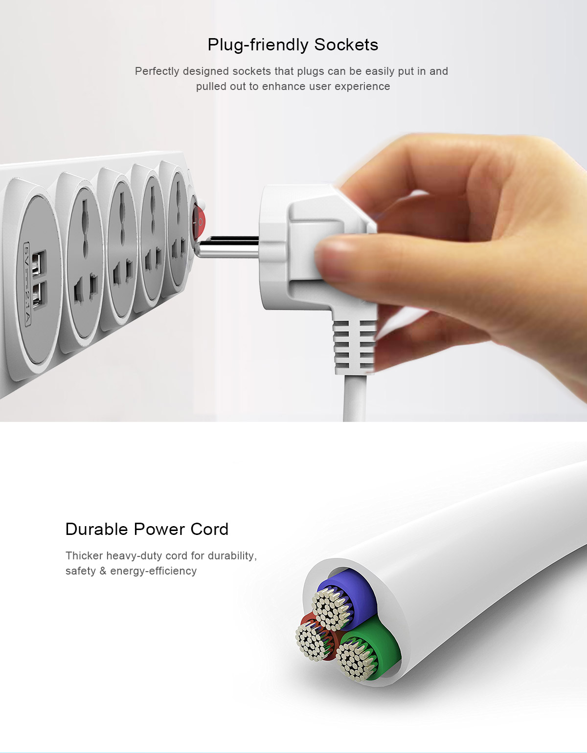 Huntkey 4 Universal Sockets 2 Usb Ports Double Break Safety SZN507 (3M) | Shopee Malaysia