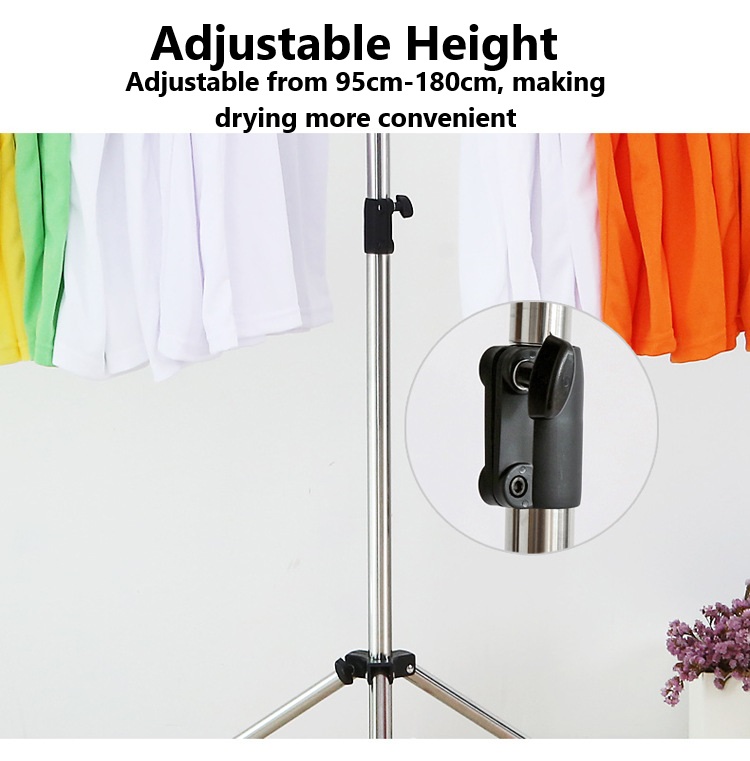 Stainless Steel Folding Carrying Drying Rack Travel Floor Stall Balcony ...