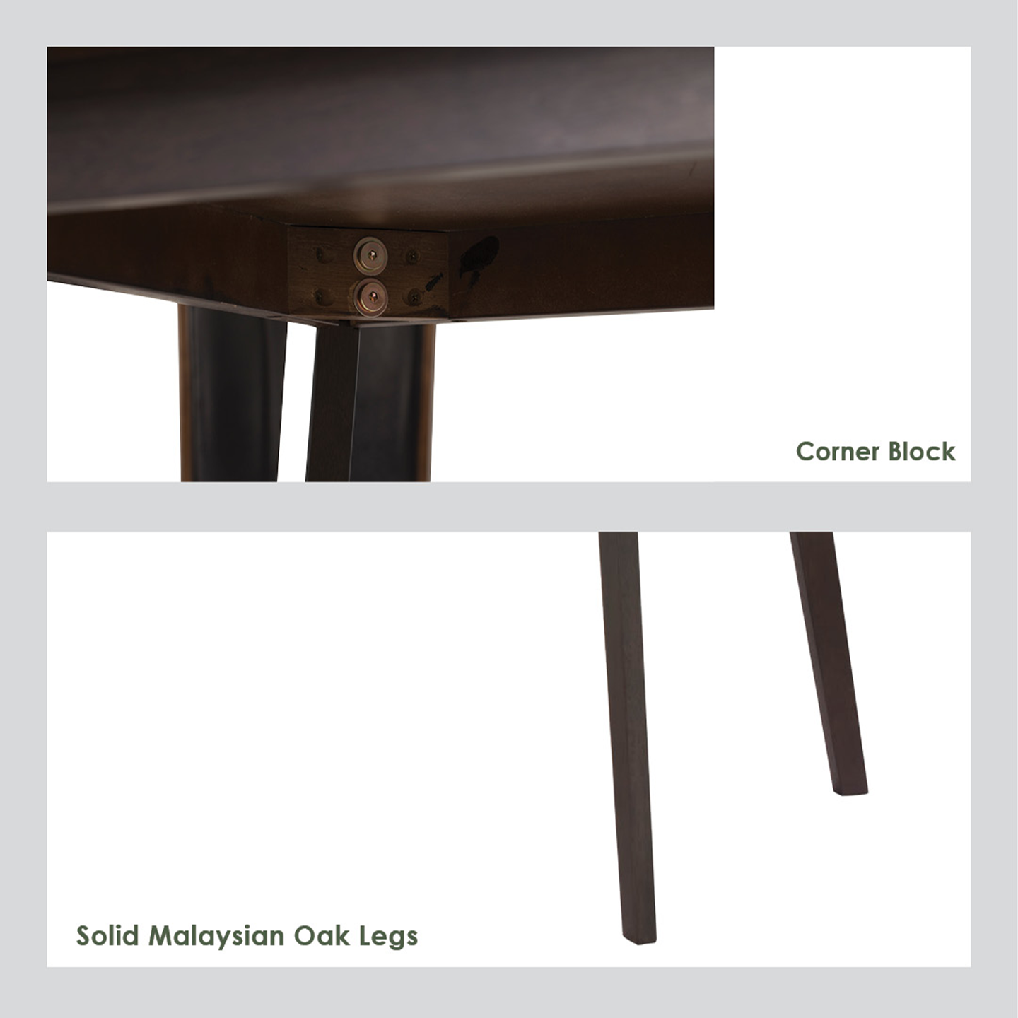 HOMATRIX Wooden Dining Table Set Rectangle 4 Seater 6 Seater Meja Makan ...