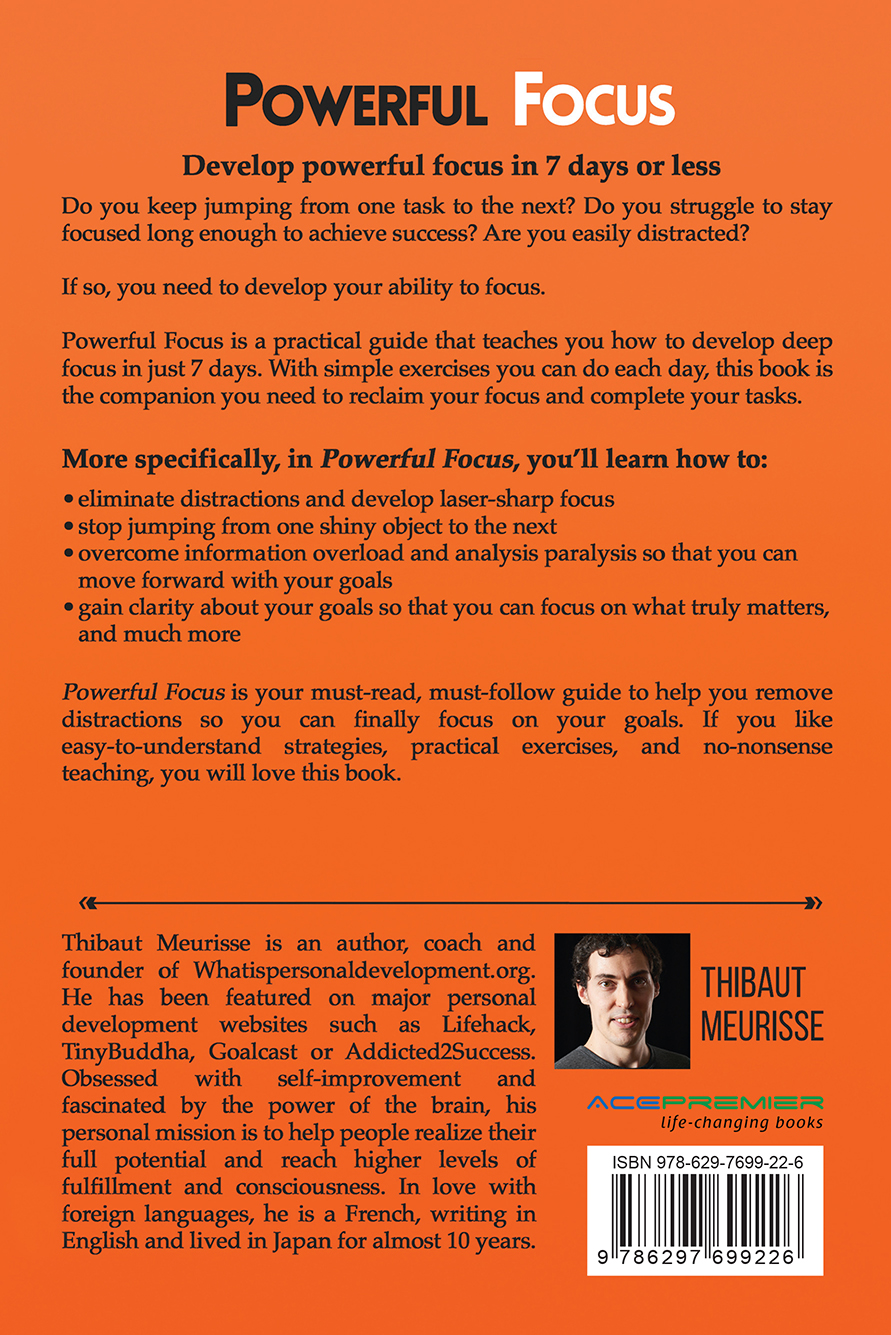 Powerful Focus: A 7-Day Plan to Develop Mental Clarity and Build Strong ...