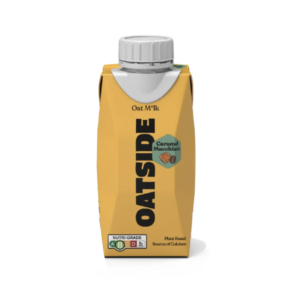 OATSIDE Caramel Macchiato Coffee Oat Milk 200ml- Creamy, Lactose Free ...