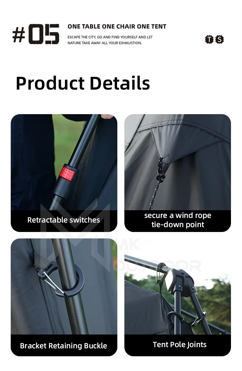 ShineTrip Auto Dome Canopy Series Silver Coated Canopy Oversized Quick ...