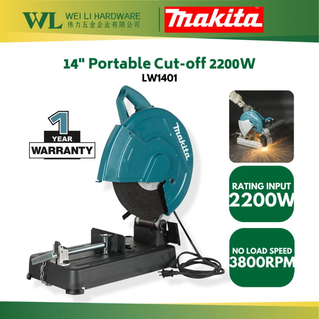 MAKITA LW1401 14" Portable Cut-off Machine 2200W (1Year Warranty) Mesin ...