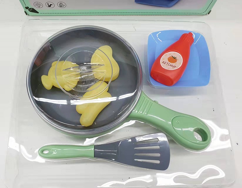 Kitchen Electric Cooking Pan Pretend Toy Play Set For Girl Kid With ...