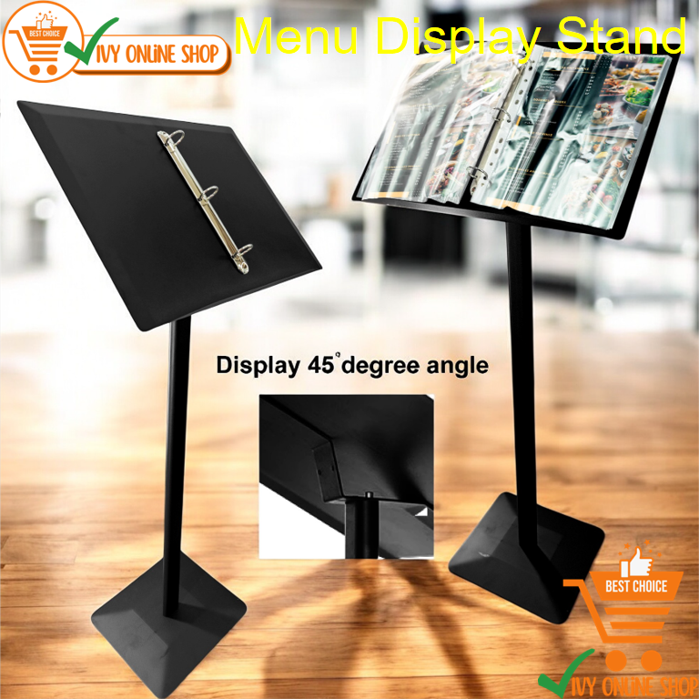 Standing Menu Holder | Menu Display Stand | Restaurant Cafe | 2 Type of ...