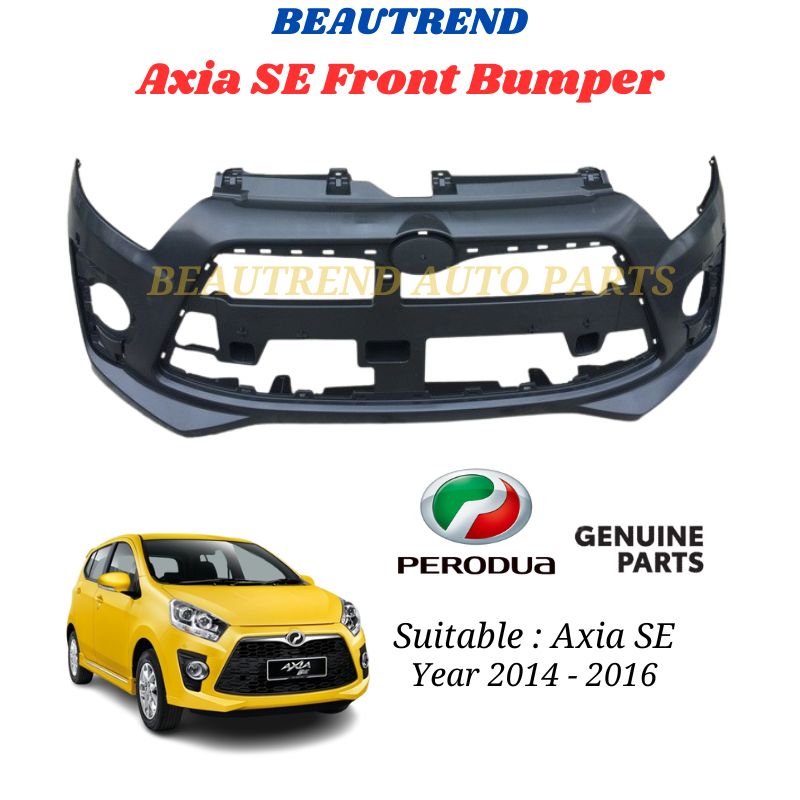 Perodua Axia SE Front Bumper Original 2014 2015 2016 Grille Chrome ...