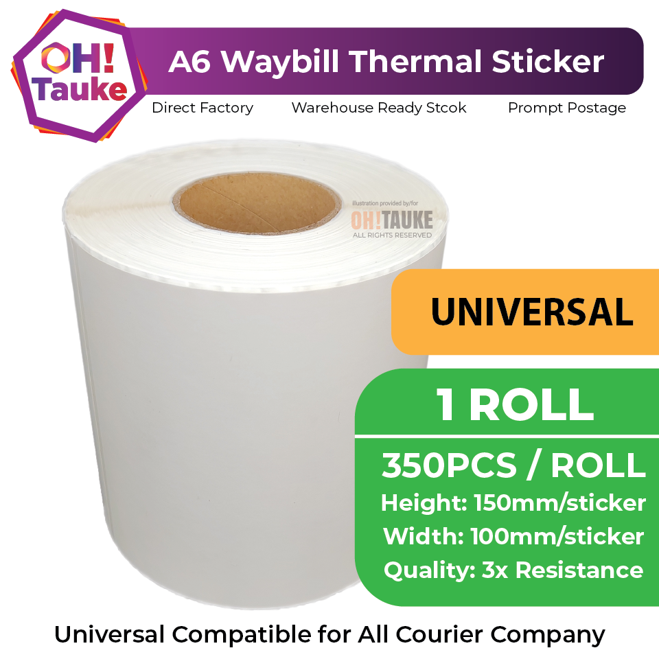 Stiker Waybill AWB A6 Waybill Thermal Sticker Courier Consignment Label ...