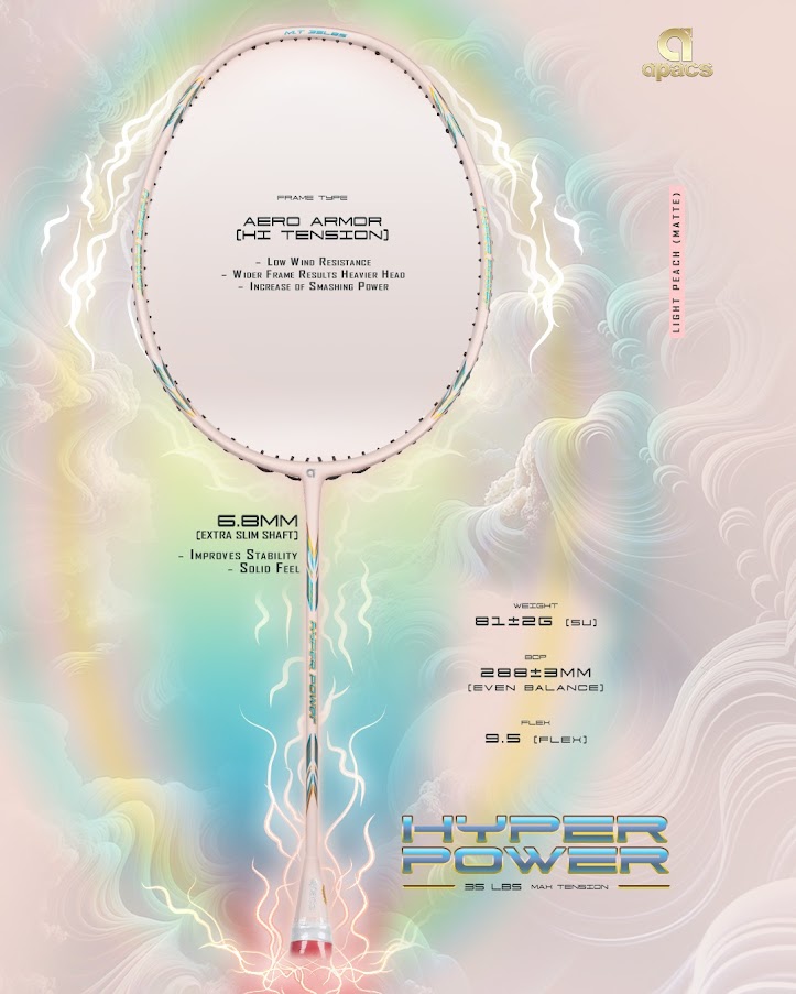 APACS Racket HYPER POWER ( 100% Original ) | Shopee Malaysia