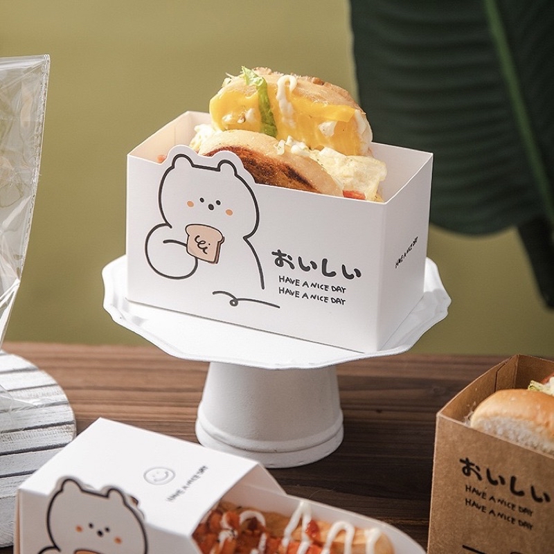 Creative Sandwich Drawer Packing Box Hotdog Box Burger Packing Box ...