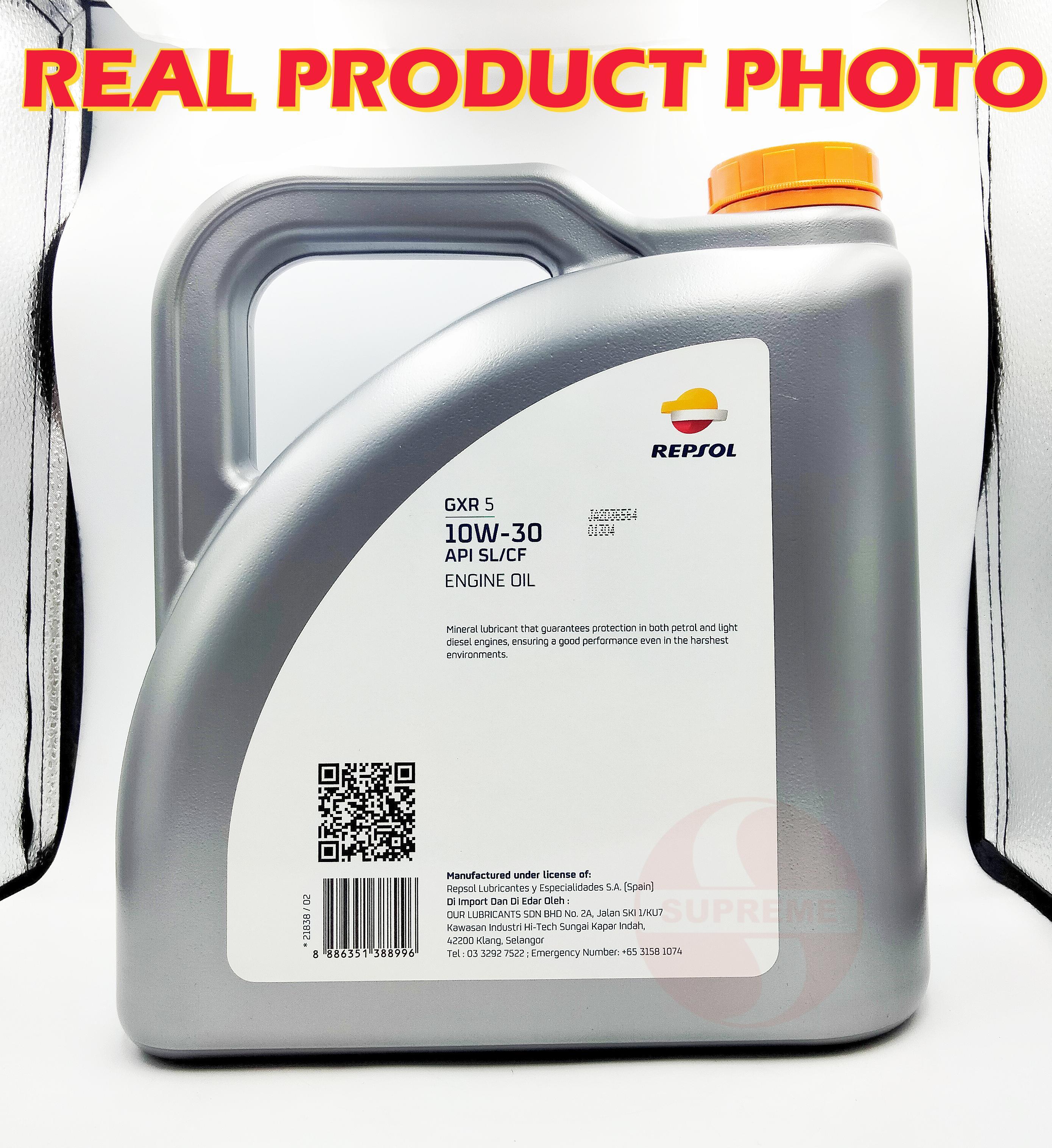 S2U Original Repsol Engine Oil 10W30 3Liter API SL/CF Mineral Oil ...
