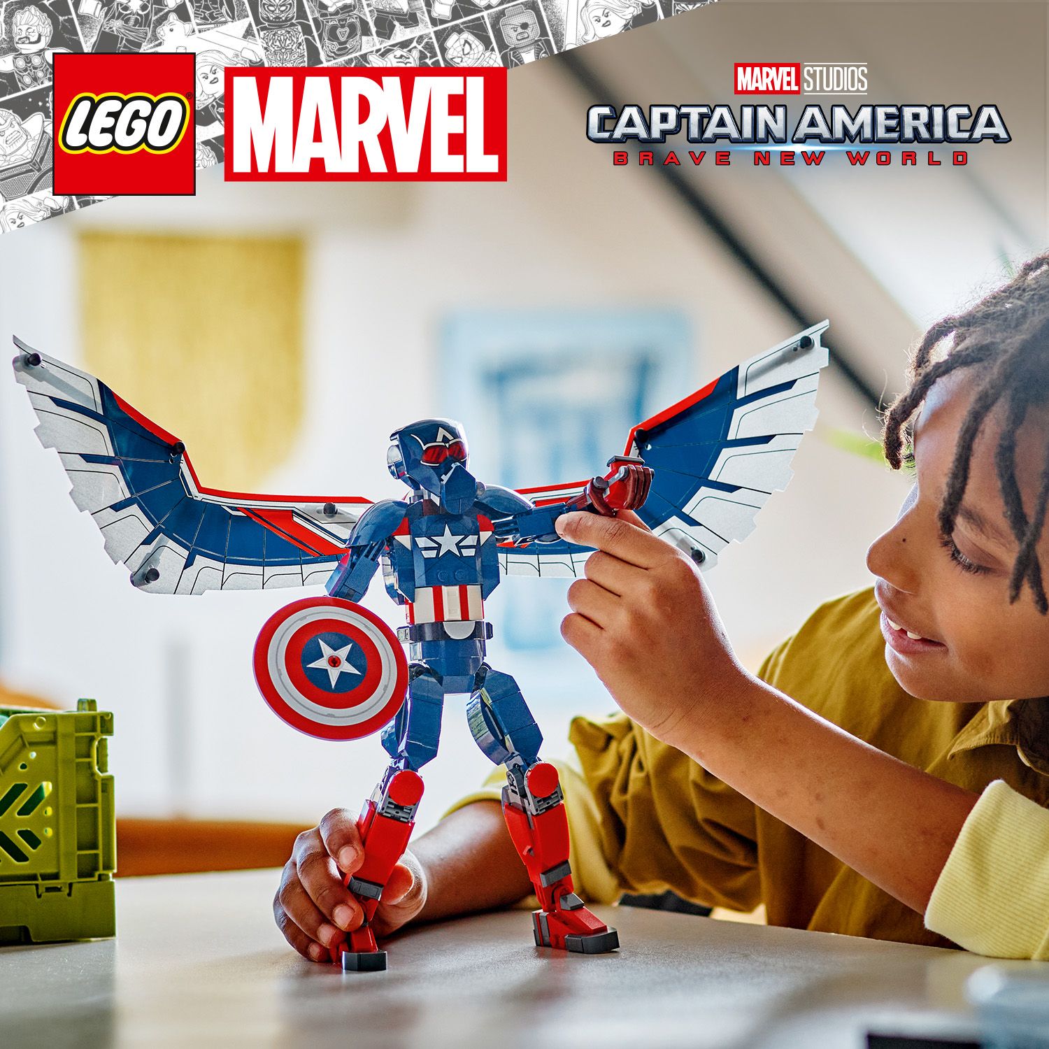 LEGO Super Heroes Marvel 76296 New Captain America Construction Figure ...