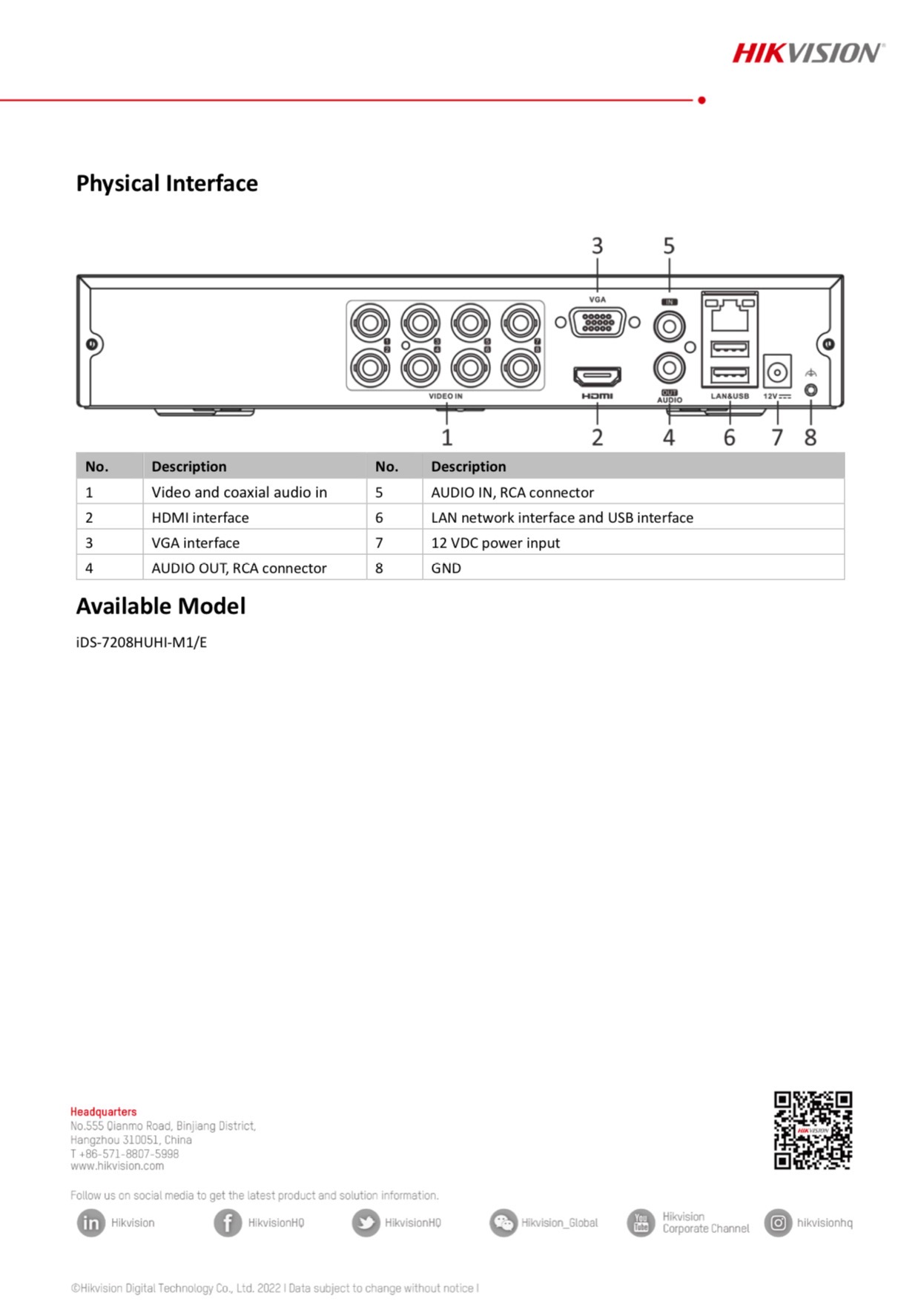 HIK HIKVISION 8 CHANNEL CCTV 8.0MP 2160P DVR + HDD iDS-7208HUHI-M1/E ...
