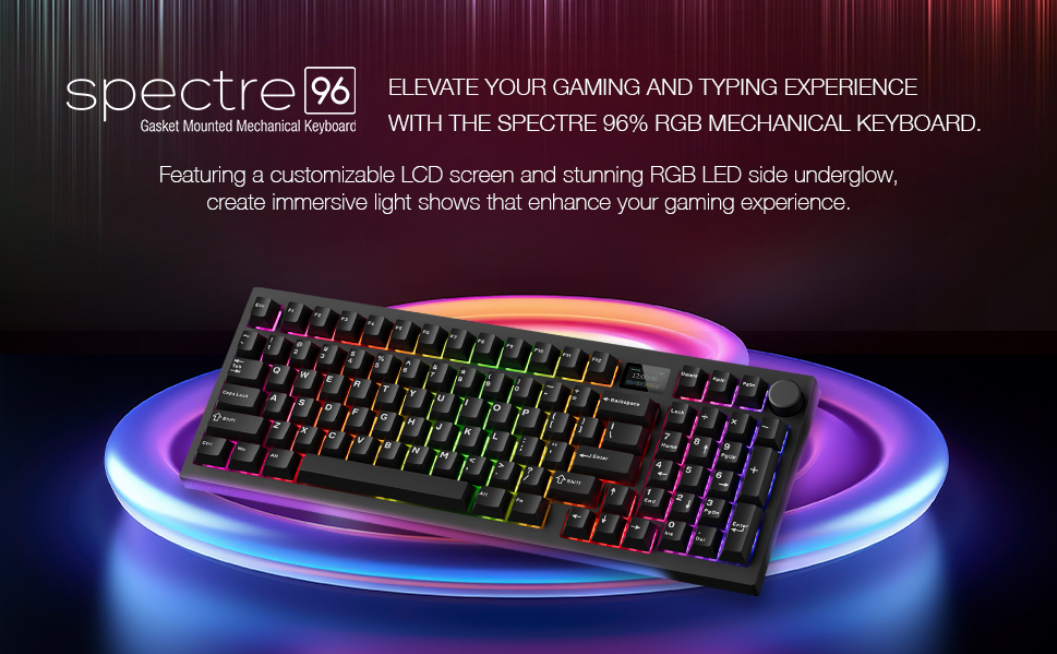 TECWARE Spectre 75 75% & 96 96% RGB Mechanical Wireless Gaming Keyboard ...