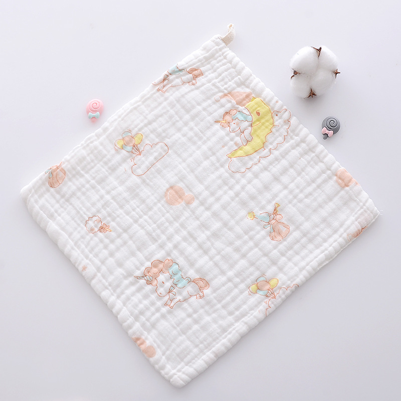 👶🏻💯% Cotton🍼 Baby Handkerchief 6 layers Baby Cotton Soft Six Layers ...