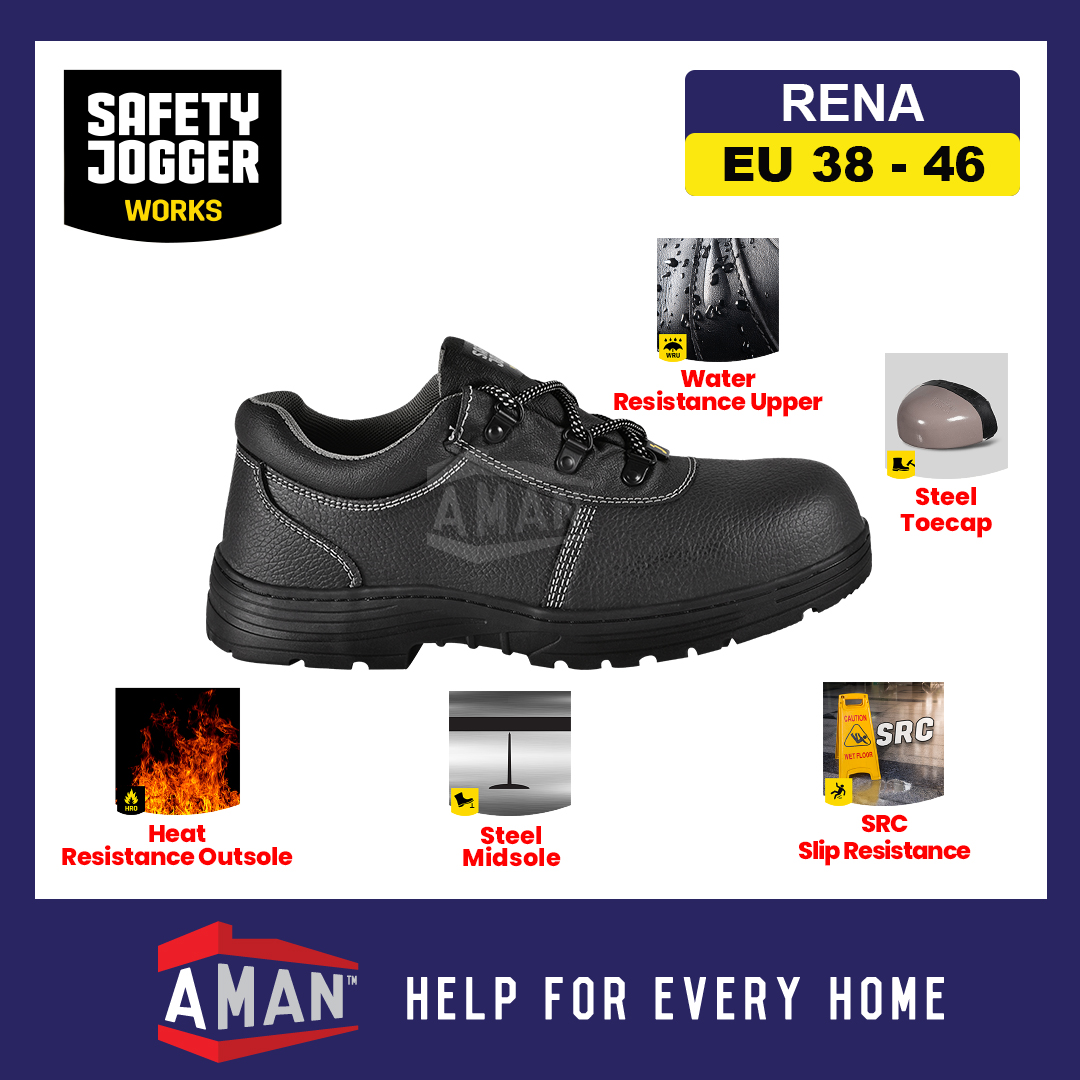 SAFETY JOGGER Rena S3 Safety Shoe Boot Steel Toecap Midsole Rubber ...