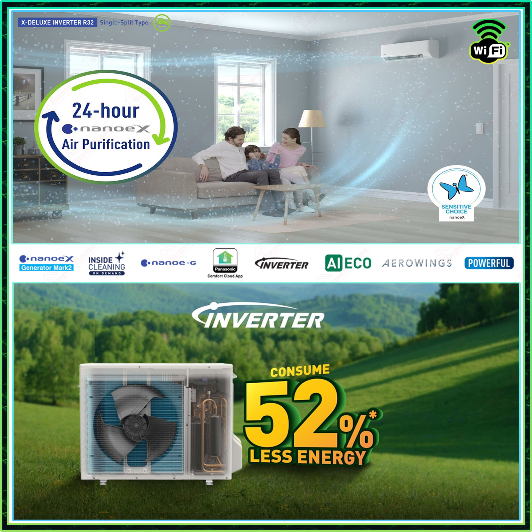 Program NUR (E-Rebate RM200) Panasonic 2.0hp X-Deluxe Inverter Air ...