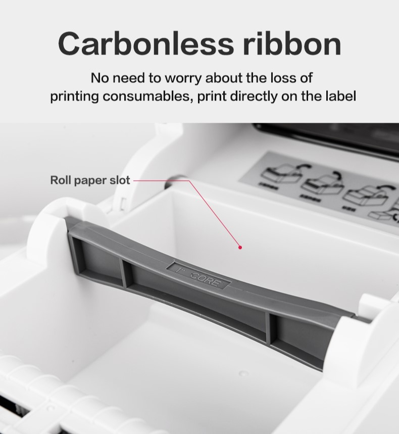 Deli Label Printer Thermal Printer Receipt Printer 203dpi Resolution ...