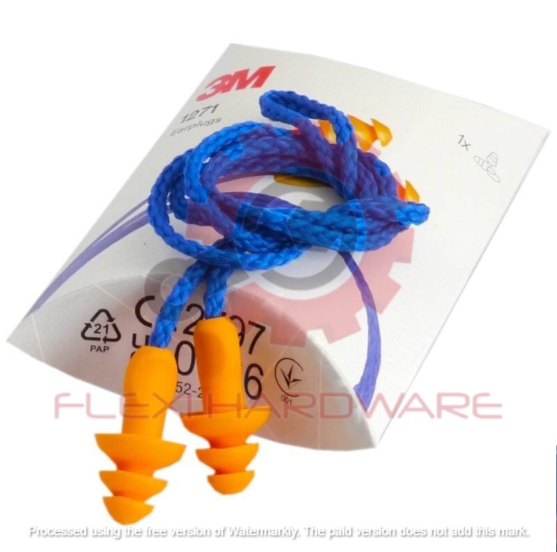 3M 1271 Ear Plug CORDED REUSABLE EARPLUG Class 3 | Shopee Malaysia
